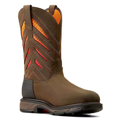 Ariat Mens Workhog Xt Venttek Waterproof Carbon Toe Work Boots Academy