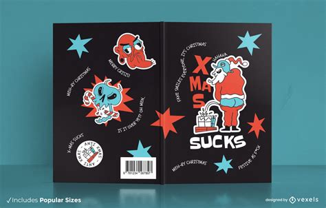 Xmas Sucks Book Cover Design Vector Download