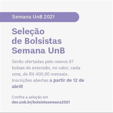 UnB Decanato de Extensão Início