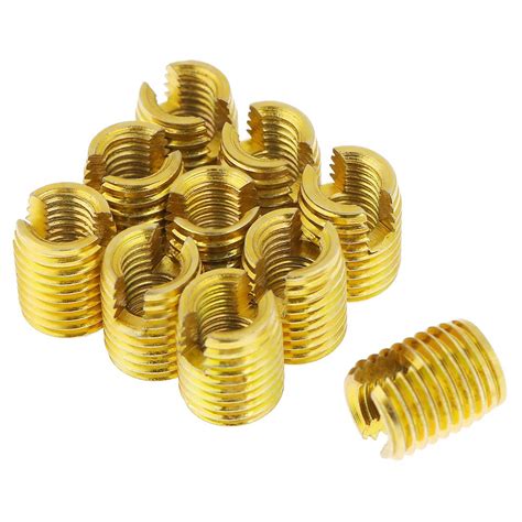 Self Tapping Threaded Insert 10pcs M8 X M5 Self Tapping Threaded Insert 302 Slotted Type Screw