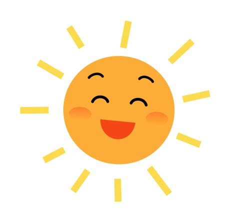 笑顔の太陽のイラスト フリー素材 イラストミント