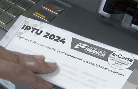 Contribuintes de Franca já podem emitir boleto do IPTU 2024 Estilo AP