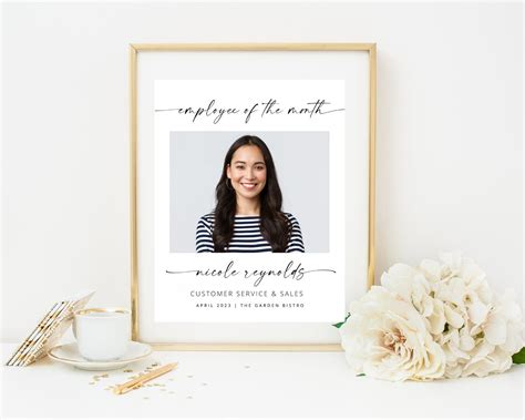 Employee Of The Month Frame Template