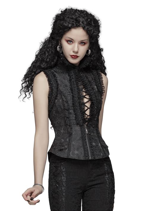 Womens Gothic Style Clothing Vests Corsets Waistcoats