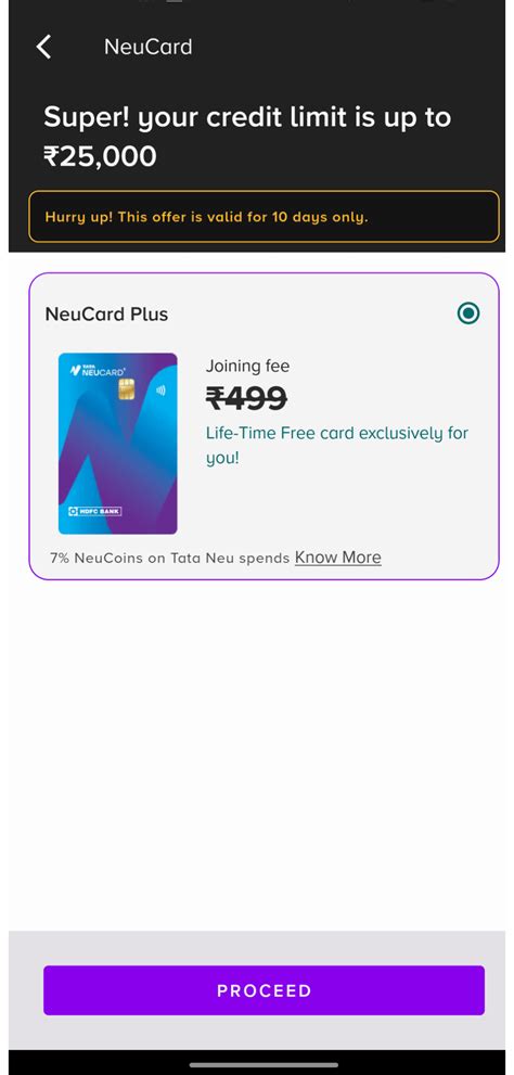 Hdfc Tata Neu Plus Credit Card Ltf Rcreditcardsindia
