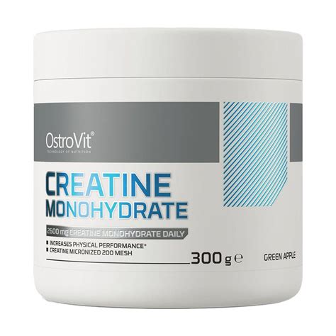 Креатин Ostrovit Creatine Monohydrate Зеленое яблоко в порошке