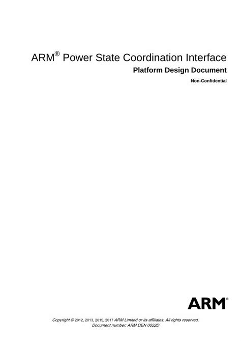 PDF Power State Coordination Interface ARM Infocenter Arm Help Topic Arm Doc