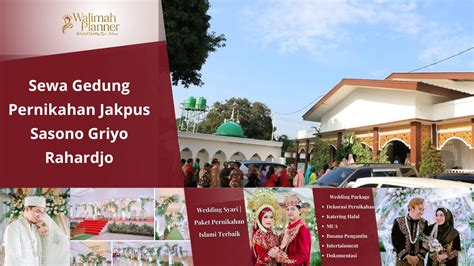 Sewa Gedung Pernikahan Sasono Griyo Rahardjo Paket Pernikahan