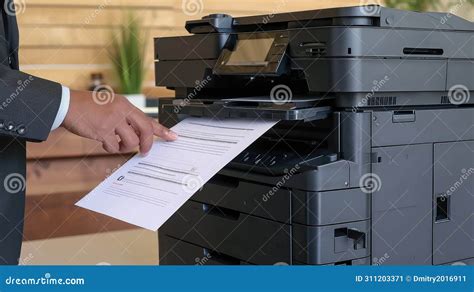 Printing Important Documents To Keep The Workflow Going Stock