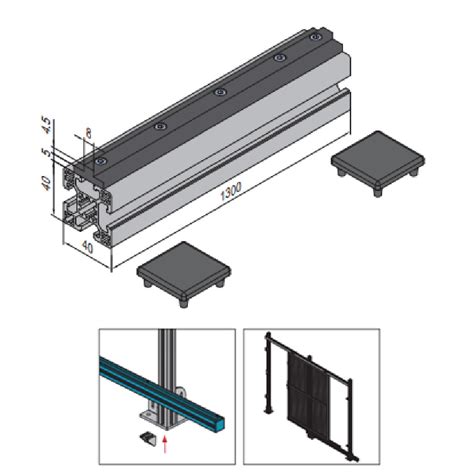 Friction Strip Components L 1300mm Diy Geek