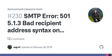 SMTP Error 501 5 1 3 Bad Recipient Address Syntax On Empty Config