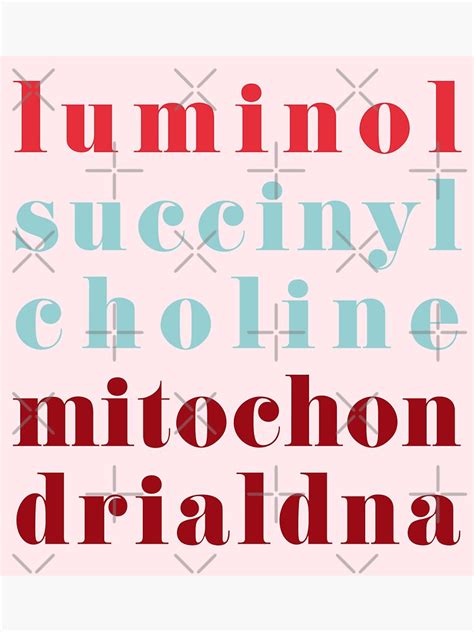 Forensic Files Luminol Succinylcholine Mitochonidrial Dna Sticker Forensic Files Luminol Succinylcholine Mitochonidrial Dna Sticker