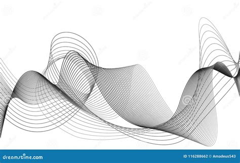 Business Background Lines Wave Abstract Flowing Stripe And Curve Stock Vector Illustration Of