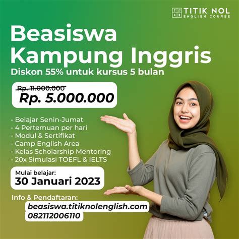 BEASISWA BELAJAR BAHASA INGGRIS