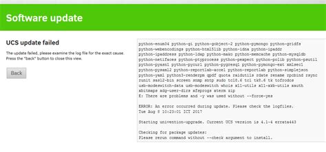 Ucs Problem Cannot Update Packages Ucs Univention Corporate Server Univention Help