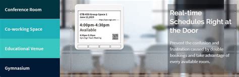 Syncsign Meeting Room Scheduler Hub Wall Mount