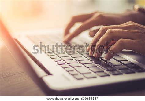 Woman Using Laptop Searching Web Browsing Stock Photo Edit Now
