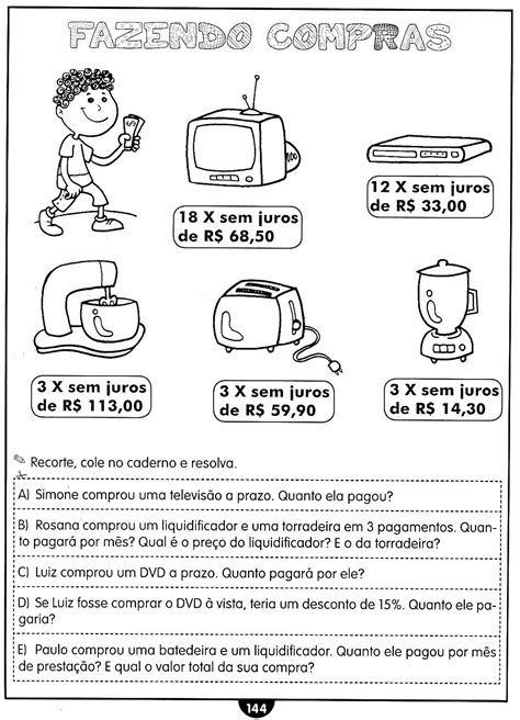 Compartilhando Saberes Atividades De Matemática Reforço 4º E 5º Ano