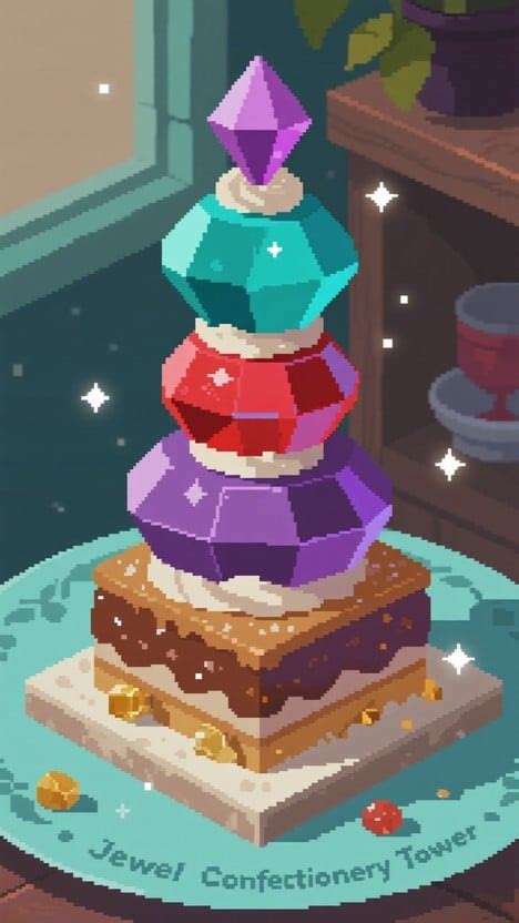 Free Gemstone Candy Tower Image Download At Stockcake