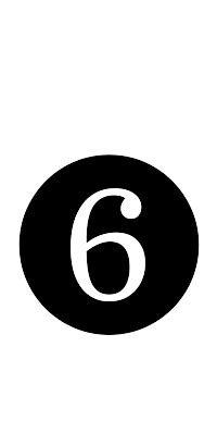 Dingbat Negative Circled Digit Six Unicode Alt Code Html Copy Paste