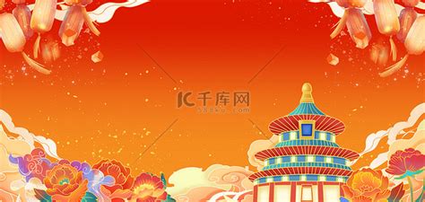 天坛线稿图背景图片天坛线稿图背景素材图片千库网