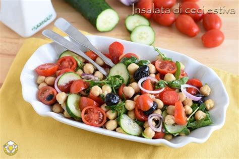 Insalata Di Ceci Estiva Con Rucola Pomodorini E Olive Il Chicco Di Mais