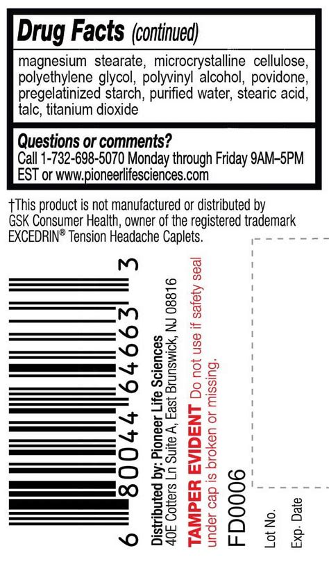 Gencare Tension Headache Relief Extra Strength 200 Caplets