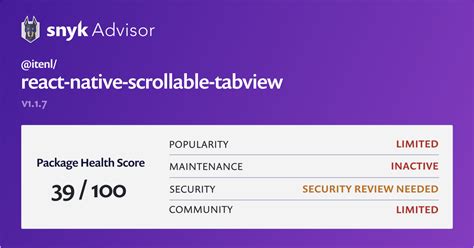 Itenlreact Native Scrollable Tabview Npm Package Snyk