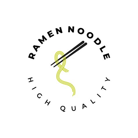 Premium Vector Ramen Noodle Emblem Logo Vintage Vector Illustration