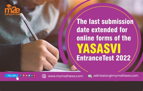 The Last Submission Date Extended For Online Forms Of The Yasasvi