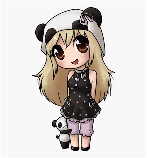 Anime Chibi Girl Panda