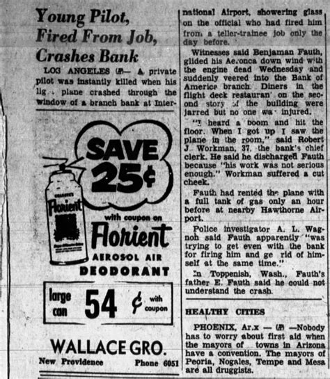 Benjamin Fauth Plane Crash Father E Fauth ™