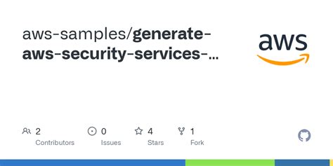 Github Aws Samplesgenerate Aws Security Services Findings