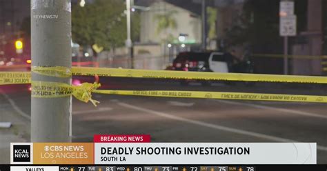 Man Shot To Death At South La Gas Station Cbs Los Angeles