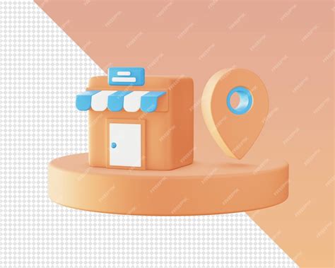 Premium Psd 3d Render Of Orange Map Location Illustration Icons For Ui Ux Web Mobile Apps