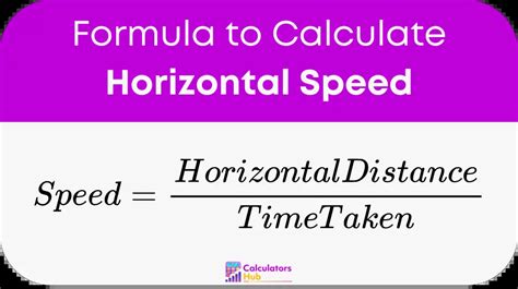 Horizontal Speed Calculator Online