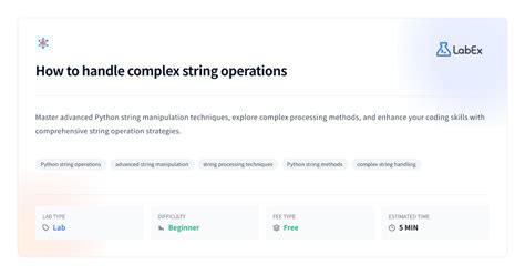 How To Handle Complex String Operations Labex