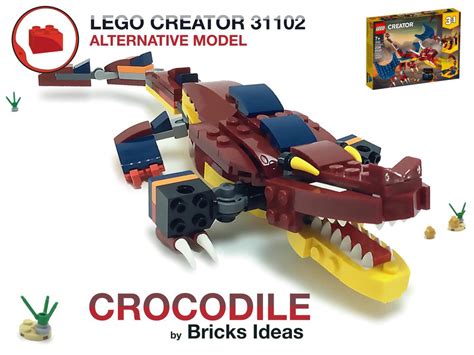 Lego Moc Crocodile Lego Creator 31102 Set By Bricks Ideas