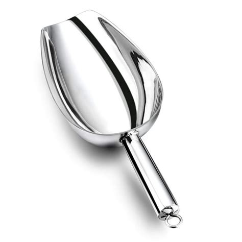 Vesteel Ice Scoop 12 Ounce Stainless Steel Ice Scoop Metal Utility Food
