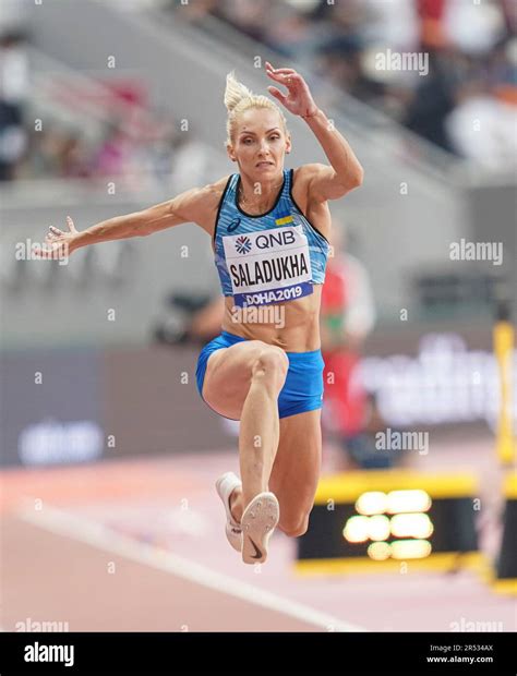 Olha Saladukha In The Triple Jump At The Doha 2019 World Athletics