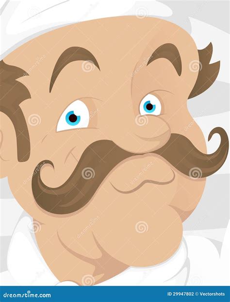 Cook Cartoon Character Vector Illustration Stock Vector