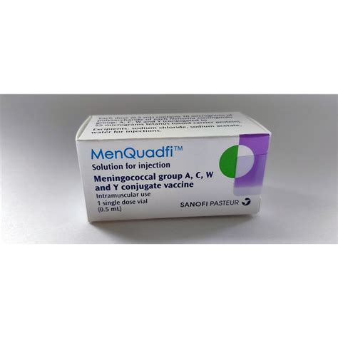 Vaccine Menquadfi Acw And Y Vial 05ml Rd Sss Australia Sss Australia Medical Supplies