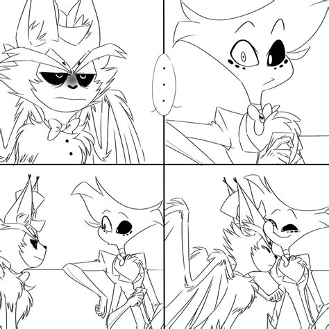 Husk Being A Needy Cat Comic By Artist El Tio Limon Hazbinhotel