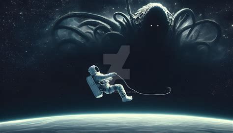 Cosmic Horror Untethered Astronaut By Futurerender On Deviantart