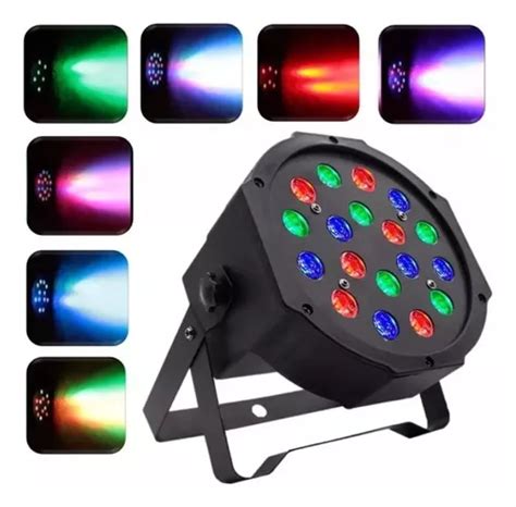 Canhão Refletor Led 18 Leds Rgb Dmx Jogo Luz MercadoLivre