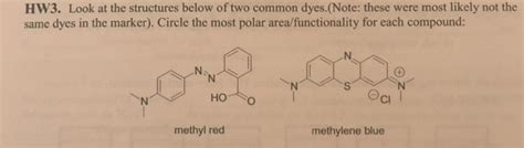Solved Hw Look At The Structures Below Of Two Common Chegg