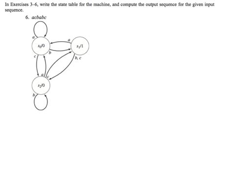 solved in exercises 3 6 write the state table for the