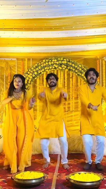 Yellow Day 💛 Shorts Trendingonshorts Haldi Dance Youtube
