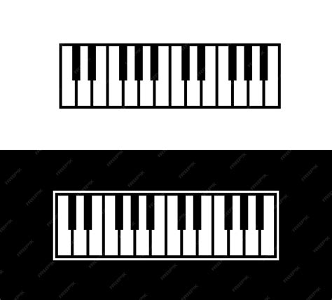 Teclado De Piano Vetor Premium
