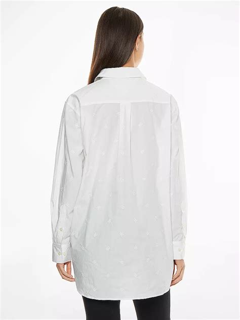 Tommy Hilfiger Bluse Oversized Fit Weiss
